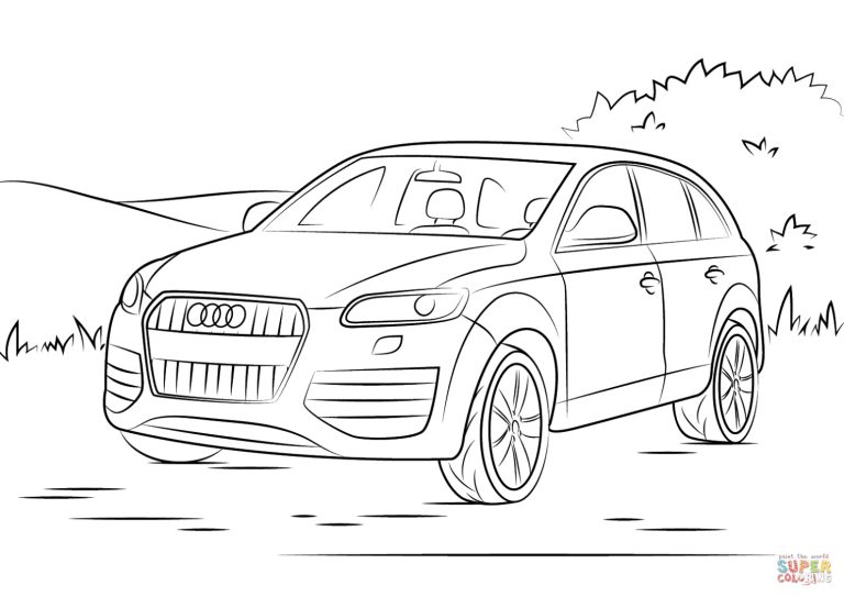 Audi Q3 Kleurplaat | TellPearson.org