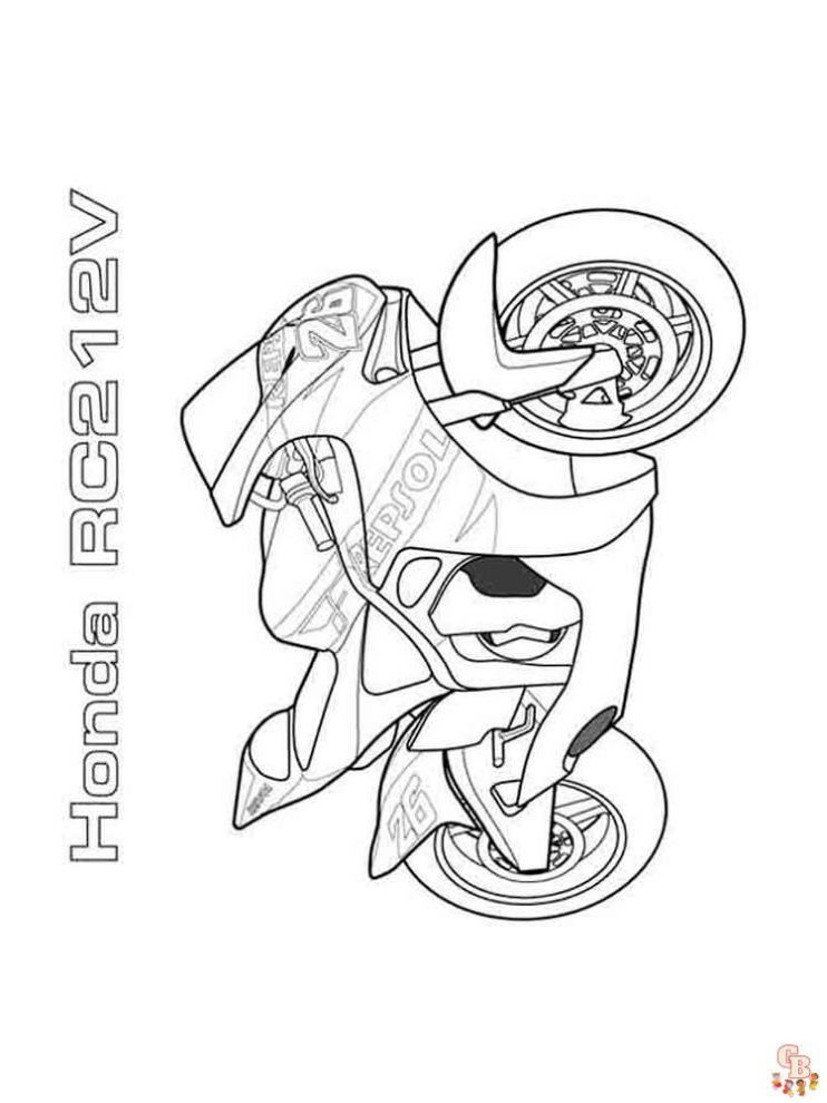Honda Rc212v Road Racemotor Kleurplaat TellPearson Honda Rc212v Road Racemotor Kleurplaat TellPearson