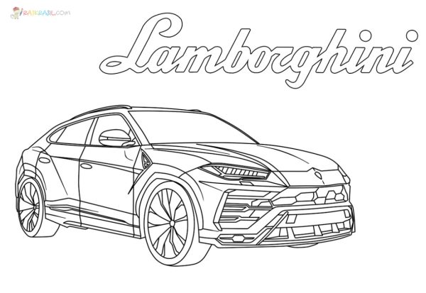 Lamborghini Urus Kleurplaat | TellPearson.org