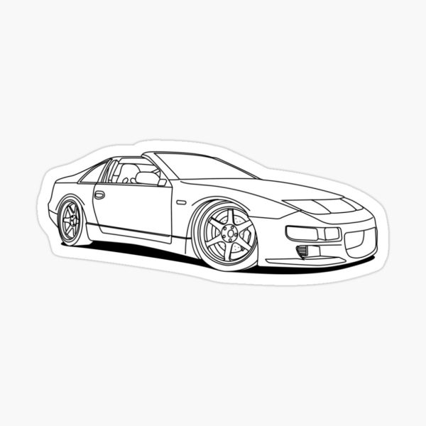 Nissan 300zx Kleurplaat | TellPearson.org